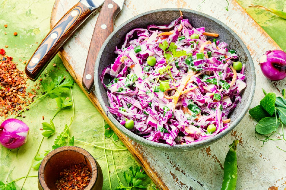 Sesame Ginger Cabbage Salad - Live Essences